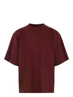 HED MAYNER Oversized Logo-embroidered T-shirt Red
