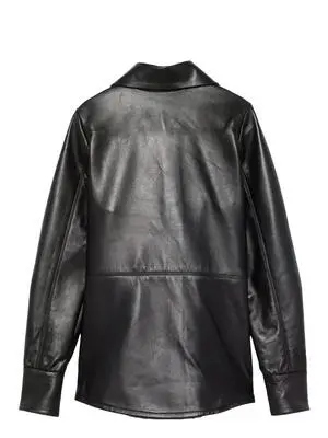 MITILIANE COUTURE Leather Long-sleeve Shirt