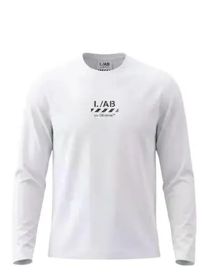 Off-White L/ab Diagonal Long-sleeve T-shirt - White