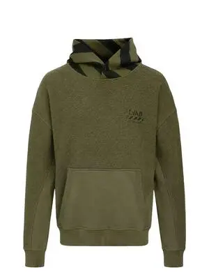 Off-White Logo-print Hoodie - Green