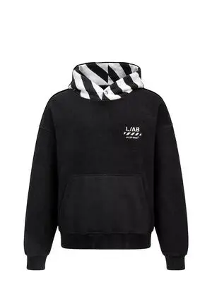 Off-White Reverse Logo-print Hoodie Black