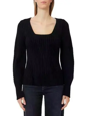 Liu Jo Sweater With Balloon Sleeves - Black