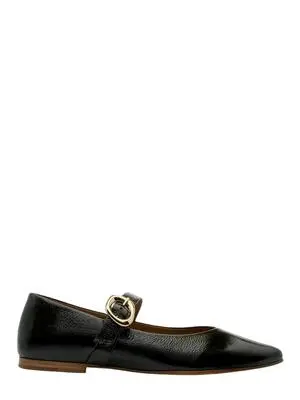 LOTTUSSE Bel Buckle-strap Ballet Flats - Black