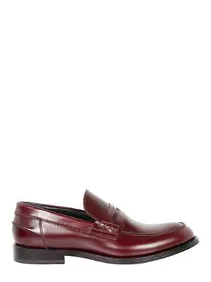 CORVARI Wembley Leather Loafers - Red