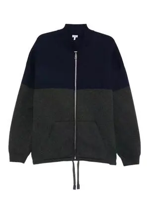 Loewe Colour-block Zip-up Cardigan - Blue