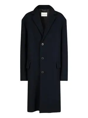 Dries Van Noten Rustic Wool Coat - Blue