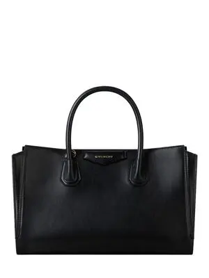Givenchy Small Shiny Grained Leather "catchall Antigona - Black
