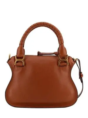 Chloé Marcie Small Leather Shoulder Bag - Tan