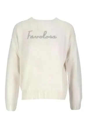 MC2 SAINT BARTH Favolosa Embroidered Sweater - Neutrals