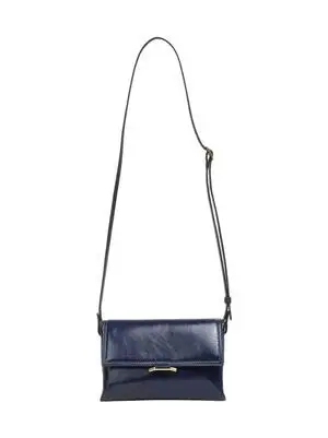 WANDLER Ida Trio Leather Mini Shoulder Bag Blue