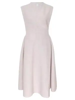 CFCL Milan Ribbed-knit Flared Midi Dress