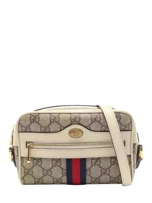 Gucci 2000s Ophidia Gg Supreme Shoulder Bag - Neutrals