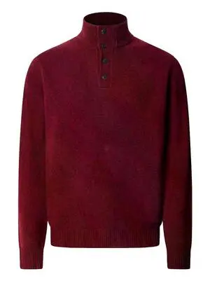 HACKETT  Buttoned Sweater - Red