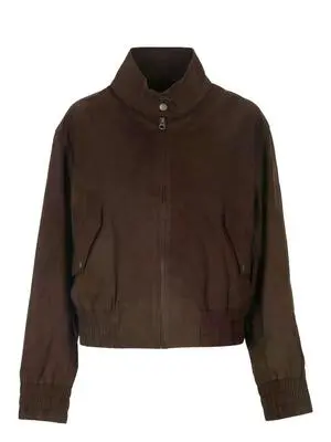 Rag & Bone Eliza Elasticated-trim Jacket Brown