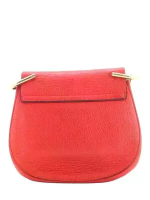 Chloé Drew Leather Mini Crossbody Bag - Red