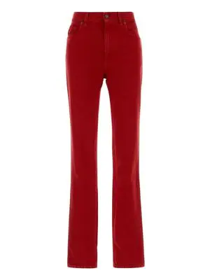 CHLOÉ Chloé Slim Jeans In Red Cotton Denim
