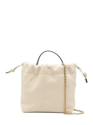 Chloé Chloé Drawstring Pouch Bag With Top Handle And Chain Strap Cloudycrea
