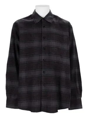 Our Legacy Our Legacy Checked Flannel Button-Up Shirt Grey
