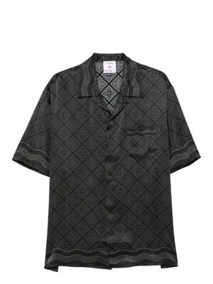 Casablanca Cuban Collar Short-sleeve Shirt For - Monogram
