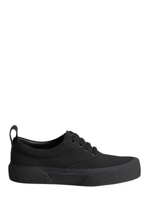 PHOEBE PHILO Phoebe Philo-Style Black Canvas Plimsoll Sneaker For Women