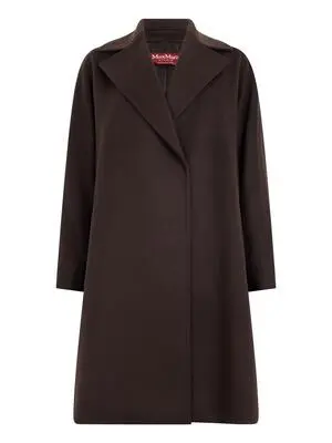 MAX MARA Max Mara Studio Loose Coat To The Knee With Asymmetrical Closure