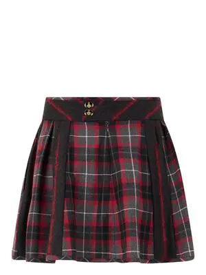 VIVIENNE WESTWOOD Vivienne Westwood Pleated Tartan Mini Skirt Multicolor