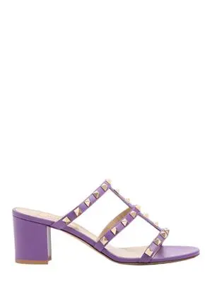 Valentino Garavani Rockstud Sandals - Viola