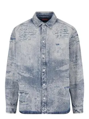 DIESEL® 100% Cotton Shirt - Blue