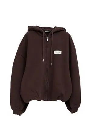 Jacquemus Le Hoodie Corsō Hooded Sweatshirt - Dark Brown