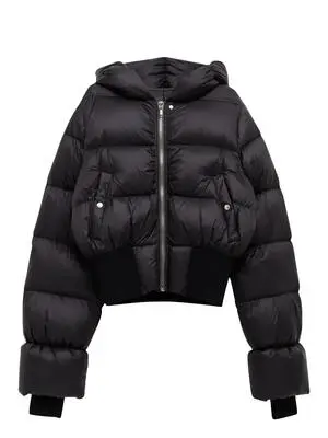 Rick Owens Rick Owens Women's Cropped Hooded Down Puffer Jacket Black