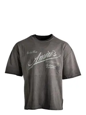 Amiri Crystal Quality Goods Long-journey Skate Tee - Black