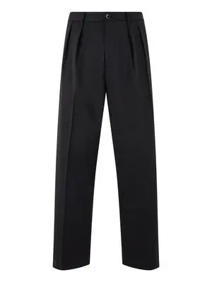 NINE:INTHE:MORNING Pleated Trousers With Comfortable Elastic Waist - Black