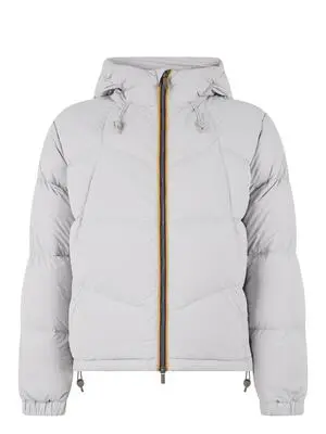K-WAY Padded Hooded Lightweight Jacket - Grey