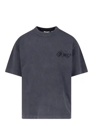 Off-White Vintage-style Cotton Mini Tee - Black