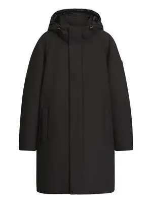 BOSS Hooded Down Jacket In Water-repellent Fabric - Black