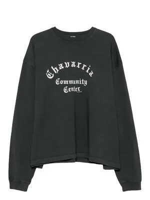 WILLY CHAVARRIA Community Center Ls Buffalo T-shirts - Black