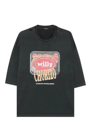 WILLY CHAVARRIA Especial Chorizo Buffalo T-shirts 'pirate - Black