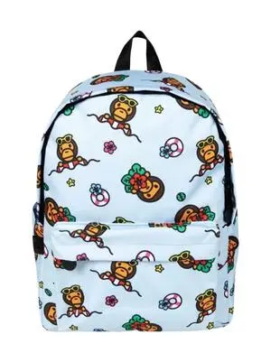 A BATHING APE Baby Milo Medium Backpack 'light - Blue
