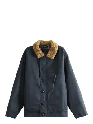BARBOUR Macklow Wax Jacket 'navy'