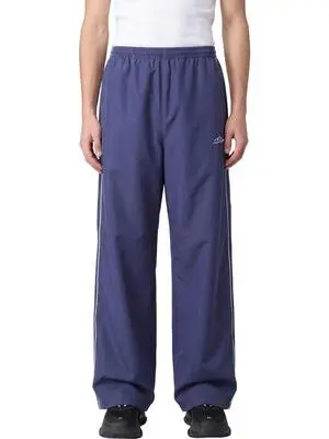 Balenciaga Cotton-blend Jogging Trousers With An Elasticated Waist And Logo - Navy