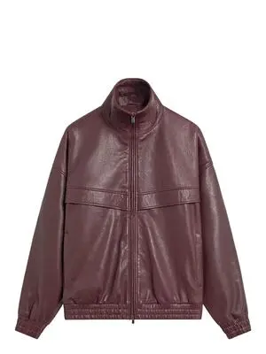 Kith Vintage Leather Rhysand Jacket 'rave - Red