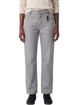 Ermanno Scervino Mid-rise Straight-leg Jeans In Denim With Keychain - Grey