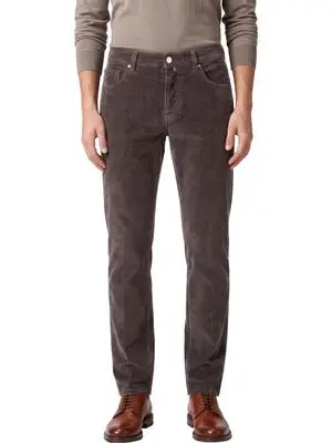 Jacob Cohen Scott Slim Fit Five-pocket Corduroy Trousers - Brown