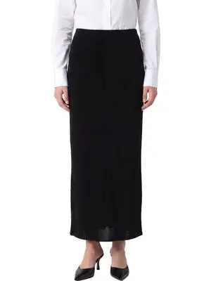 Valentino Garavani High-waisted Midi Pencil Skirt In Viscose With Zip Closure - Black