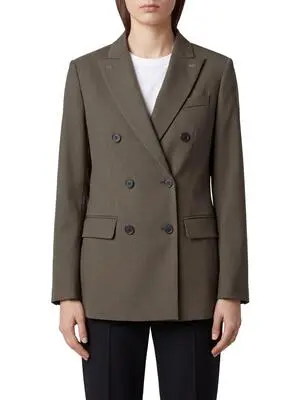 MAX MARA Double-breasted Blazer In Pure Virgin Wool With Four-button Closure