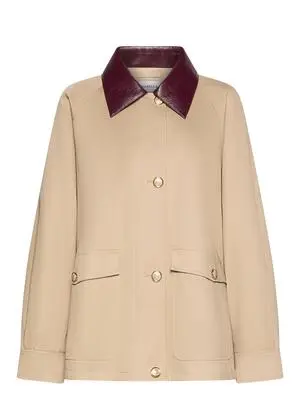 Marella Accent-collar Trench Coat - Beige