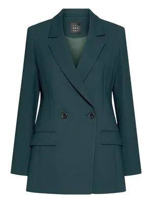 Marella Double-breasted Blazer - Navy