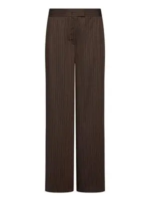 MARELLA Wool-blend Pinstripe Wide-leg Trousers