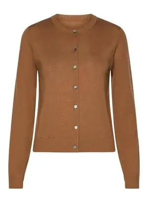Marella Wool Cardigan - Brown