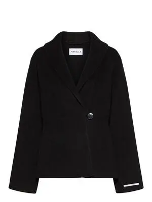 Marella Virgin Wool-blend Coat - Black